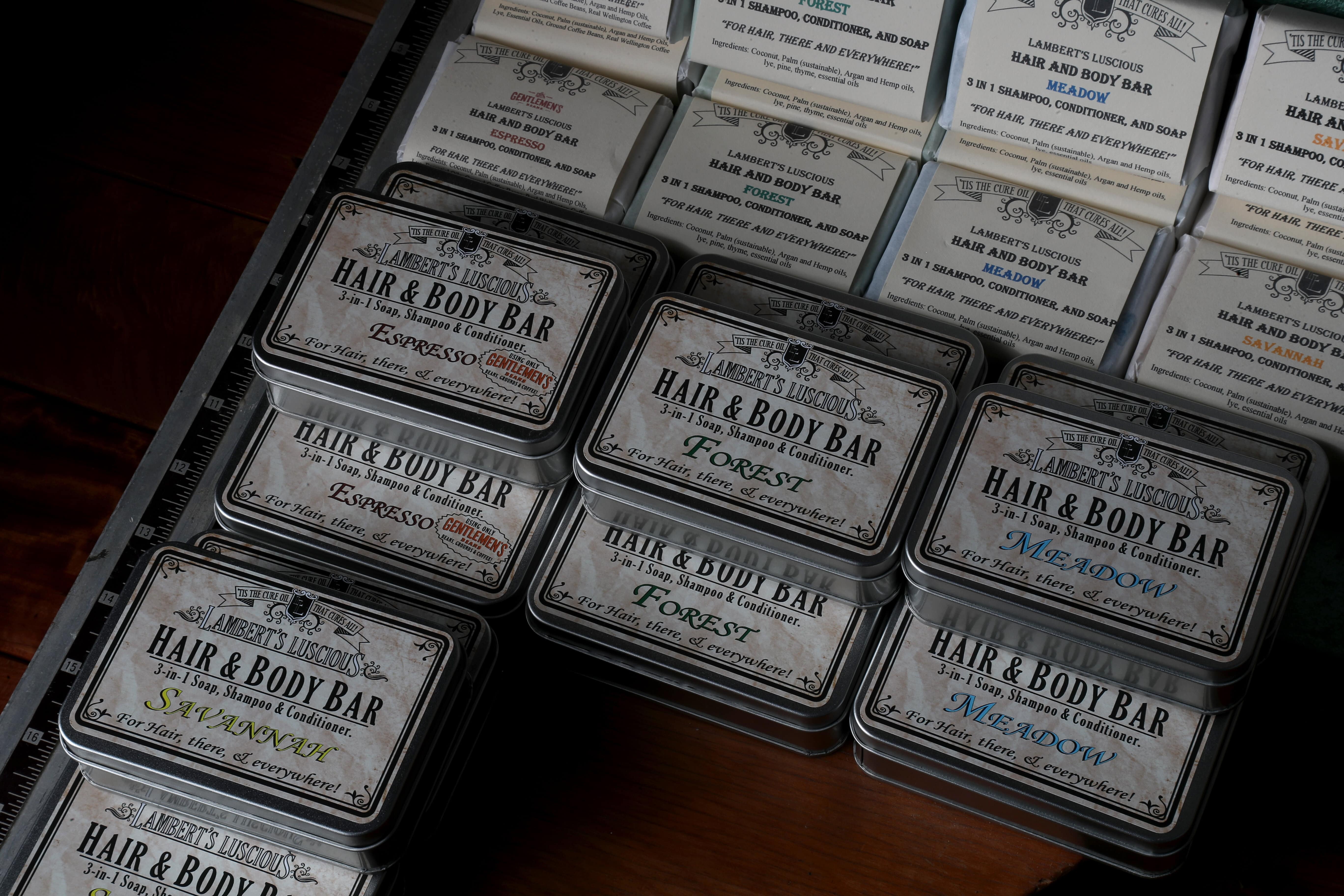 Lamberts Luscious Hair, Beard and Body Bars – Lambert's Luscious Beard Oils